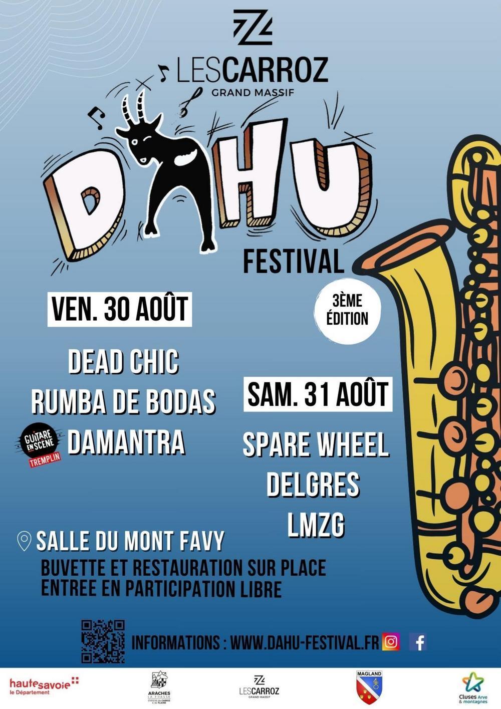 Dahu festival 2024 programme des concerts gratuits