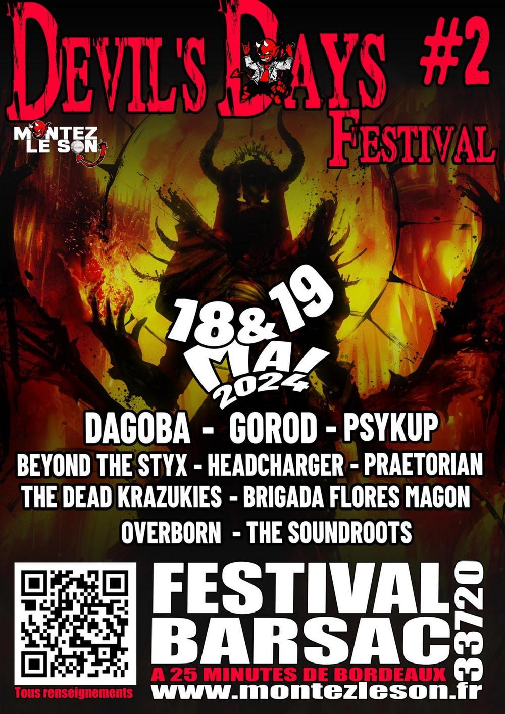 Festival Devil's Day 2025 Barsac groupes au programme et billetterie