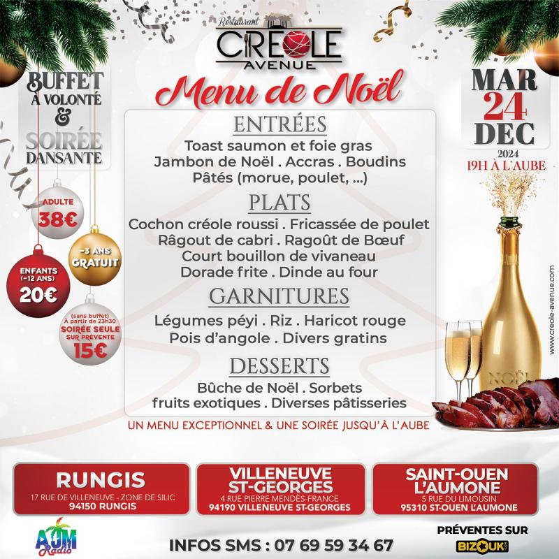 Concert Réveillon de Noël à Villeneuve saint Georges - mardi 24 ...